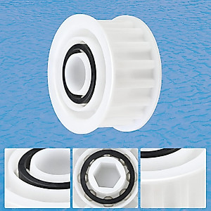 𝙐𝙥𝙜𝙧𝙖𝙙𝙚𝙙 3884997-R6 Guide Wheels/Pulley Gears kit-with 4 PK Guide Wheels and 2 PK Pulley Gears Compatible with Maytronics Dolphin,Nautilus CC Plus Fits M200/M400/M500&Dx3/Dx4/Dx6 Pool Cleaner