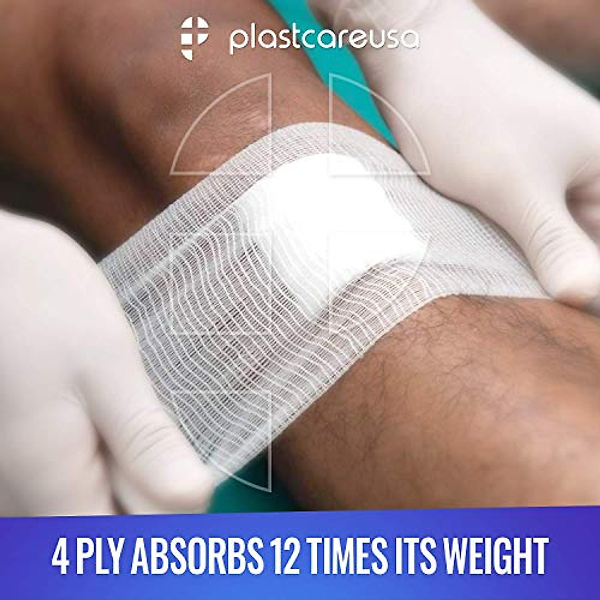 600 Count Gauze Pads 3x3 - Soft 4-Ply Non Woven Gauze Sponges - Non Sterile Dental Gauze & Esthetic Wipes - All Purpose Medical Gauze Squares for First Aid, Surgical, Wound Dressing (3 Packs of 200)