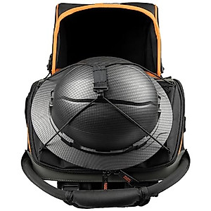 Klein Tools 55664 Replacement Bands with Clip to Secure Hard Hats and Safety Helmets to the Tradesman Pro Ironworker and Welder Backpack,Black