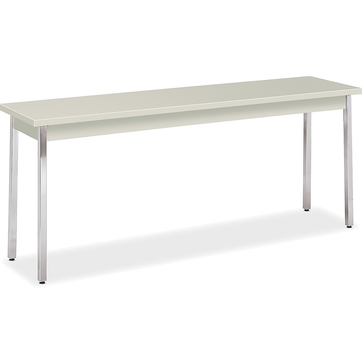 HON Utm1872loloc Utility, Rectangular, 72W X 18D X 29H, Light Gray Table, Beige