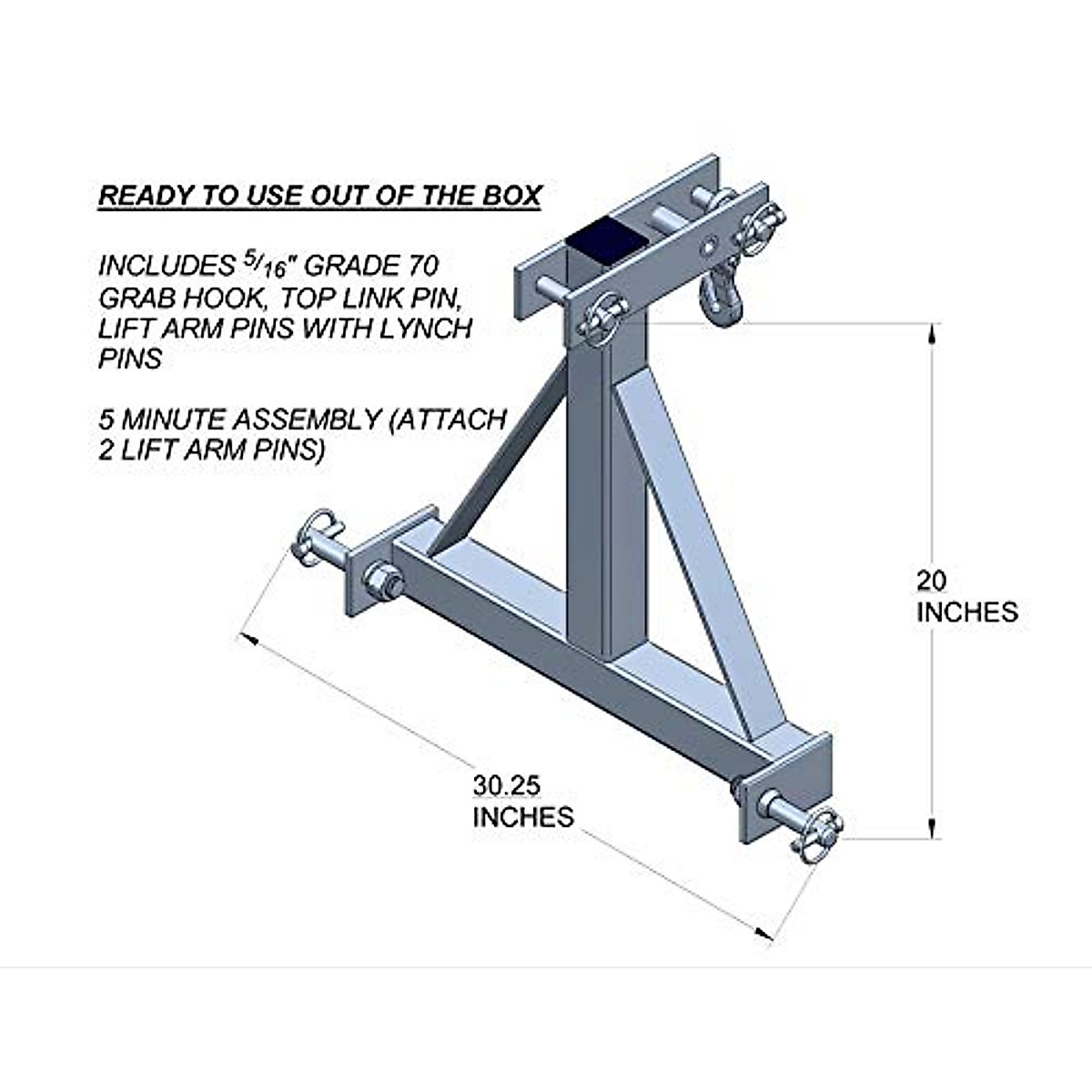 MAXXTUFF 3-Point Log Skidder Deluxe 