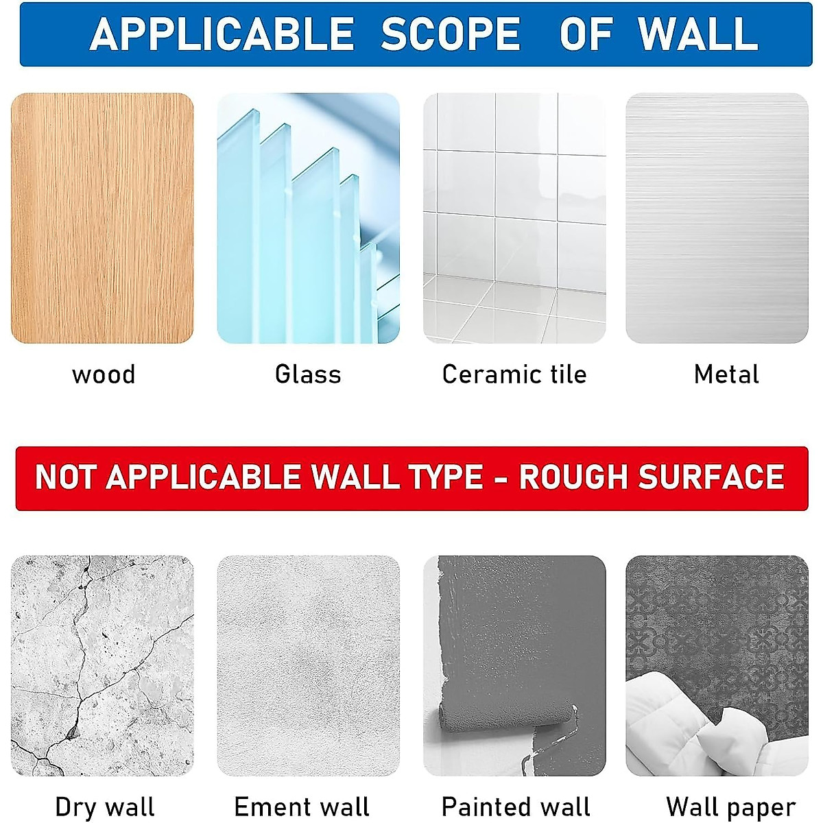 12 Pack Shower Caddy Adhesive Replacement, Transparent Adhesive Hooks Stickers for Shower Caddy, Basket Shelf, Soap Holder, Bathroom Storage Corner Shelves, Kitchen Racks, No Drilling, Waterproof