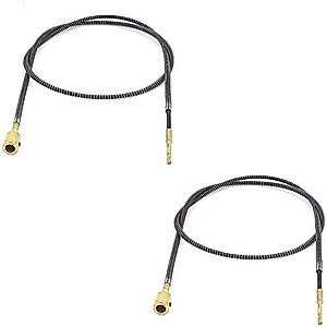 XMHF 2pcs 99cm / 3.2ft Metal Flexible Inner Shaft Cable for Bench Grinder Drill Press Flexible Shaft Rotary Motor