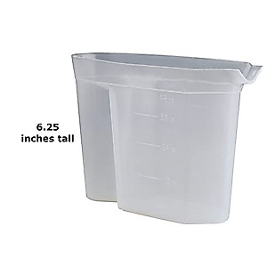 OCSParts 48 oz Water Pitcher, Convenient Compact Design, Great for Bunn Velocity Brew, BX, BT, BTX, GR and Keurig Machines, Accurate Measuring, Handle Design for Easy Pouring