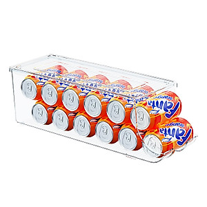 SCAVATA Skinny Can Organizer & Soda Can Organizer for Refrigerator