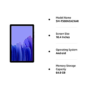 Samsung Galaxy Tab A7 10.4" 64GB with Wi-Fi + 128GB microSD Memory Card (Gray)