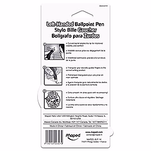 Maped Visio Left Handed Pens, Pack of 2, Black (224327)