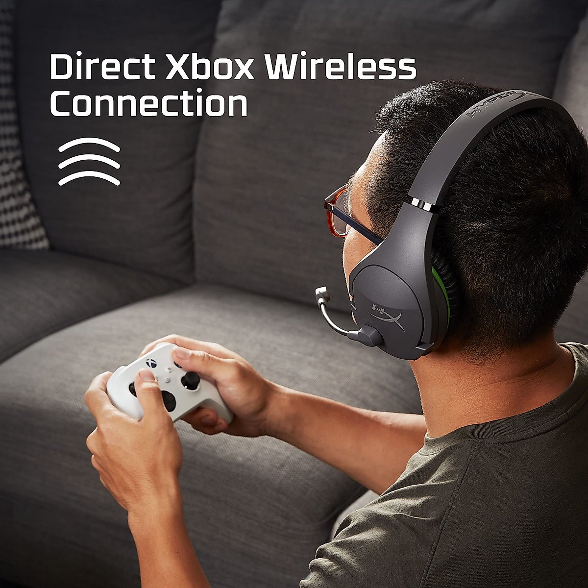 HyperX CloudX Stinger Core – Wireless Gaming Headset, for Xbox Series X|S and Xbox One, Memory foam & Premium Leatherette Ear Cushions, Noise-Cancelling,Black