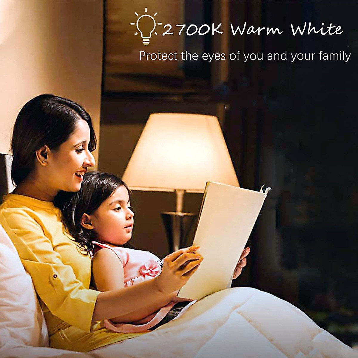 Ajuns LED Bulb 5W Equivalent 40W 120V Light Bulb Ceiling Fan Light Bulbs, Warm White 2700K A15 LED Energy Saving Bulb, E26 Base, Suitable Domestic Bulb,Not Dimmable 4 Pack