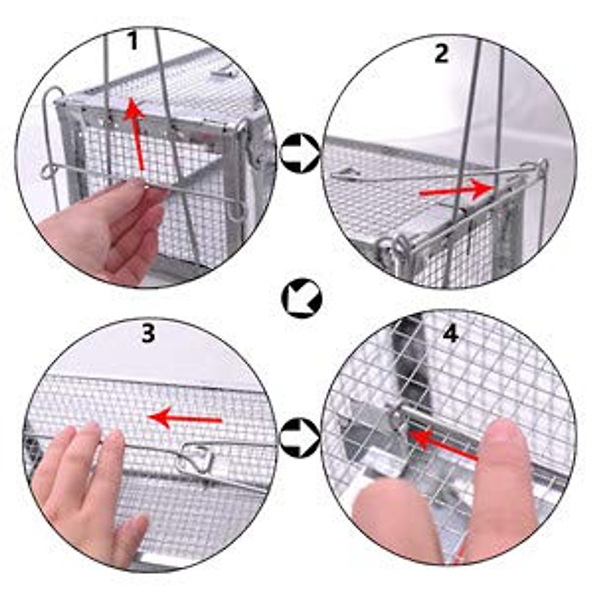 MATATA Humane Mouse Trap Live Animal Cage Trap for Rats Mice Gopher ...