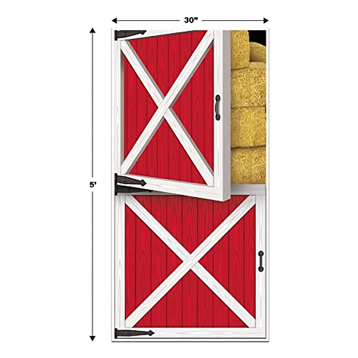 Beistle 54663 Barn Door Cover, 30-Inch by 5-Feet, Multicolor