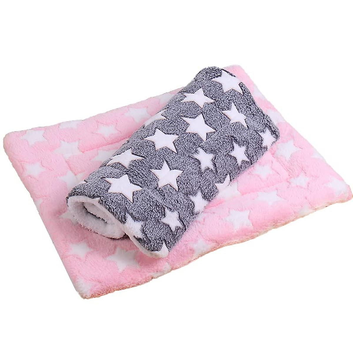 Pet Mattress Supplies Guinea Pig Hedgehog Squirrel Hamster Squirrel Bread Dragon Ferret Puppy Kitten Rabbit Bed mat (Pink)