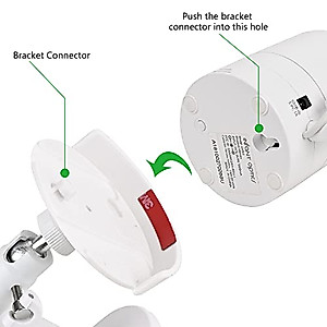 Adjustable Baby Monitor Wall Mount for Infant Optics DXR-8 and DXR-8 Pro Baby Monitor, Perfect View Angle and Easy Installation Without Drilling