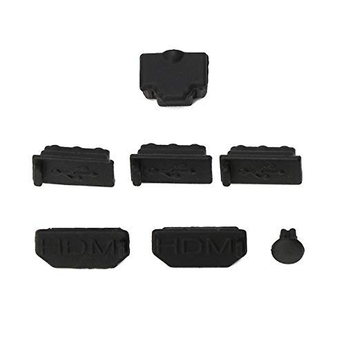 7PCS HDMI Dust Plug Silicone Dust Proof Cover Dust Stopper Dustproof Case Kits for Xbox One X Xbox One S Gaming Console