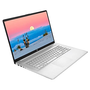 HP 17 Laptop, 17.3" FHD Display, 12th Gen Intel i5-1235U Processor, 16GB DDR4 RAM, 1TB SSD, Webcam, HDMI, Backlit Keyboard, Wi-Fi, Windows 11 Home, Silver