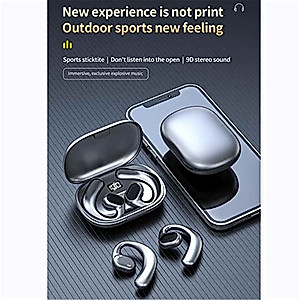 Wireless Conduction Headphones Bluetooth Headset Not in-Ear Ows Sports Headset Hanging Ear Type Super Long Battery Life