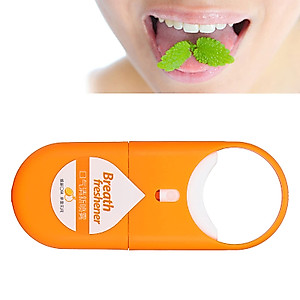 Mouth Spray, Oral Care Spray Cleaner to Eliminate Bad Breath Fine Mist Breath Aerosol Breath Cleaner for Salt(Orange flavor)