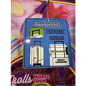 Accessory Innovations Trolls World Tour Pop Softside Wheeled Carry On 18 Inch Rolling Luggage