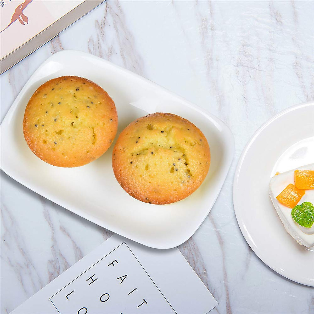 SJ European LFGB Silicone Muffin Pan Baking Trays, 2-Pack, 12-Cup & 24-Cup Cupcake Pans Silicone Baking Molds, Red, Non-Stick & BPA Free