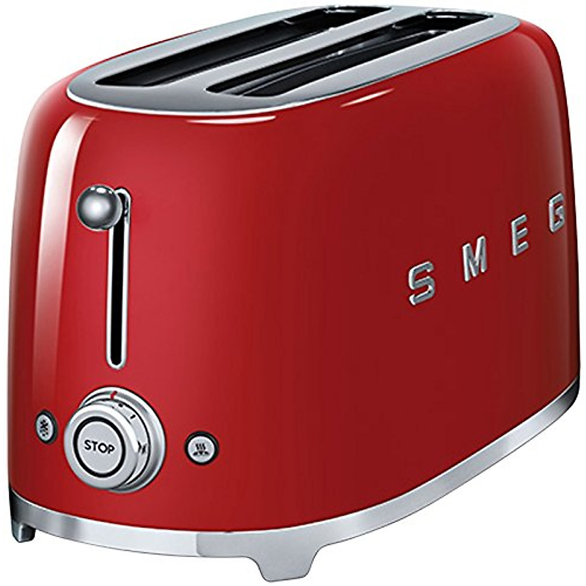 SMEG TSF02RDUS 50's Retro Style 4 Slice Toaster, Red