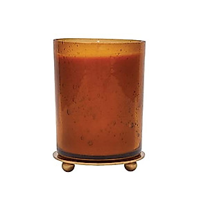 Rosy Rings Scented Sunray Glass Candle - 75 Hour Burn, Aromatherapy Candles, Sunray Candles, Spring Candles, Long Lasting Candles, Jar Candles (Coastal Vanilla)