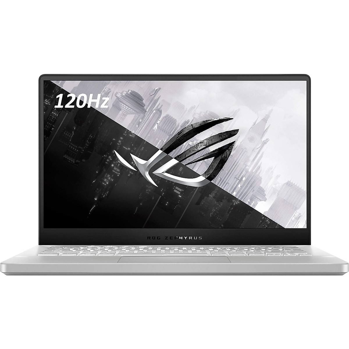 2021 Asus ROG Zephyrus G14 14" FHD 120Hz Premium Gaming Laptop, AMD 8-core Ryzen 9 4900HS, 16GB RAM, 1TB PCIe SSD, NVIDIA GeForce RTX 2060 6GB GDDR6, Backlit Keyboard, Windows 10, Moonlight White