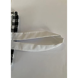Plastic Bag Holder/plastic bag organizer/grocery bag dispenser (Black and White - Buffalo)