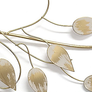 Stratton Home Decor Brushed Gold Over The Door Scroll Wall Decor, 40.00 W X 0.75 D X 11.00 H, Multi