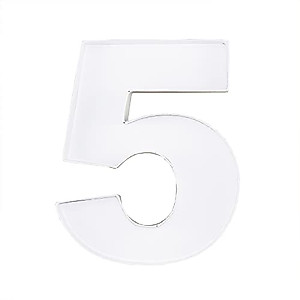 12" Fillable Cardboard Number Shaped Gift Grazing Charcuterie Board Paper Tray Box (5, White)