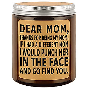 Gifts for Mom from Daughter, Son - Mom Gifts - Birthday Gifts for Mom - Funny Mother's Day Gifts, Thanksgiving Gifts, Christmas Gifts for Mom - LUOYUO Lavender Scented Candles