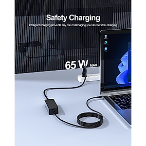 65W 45W Replacement AC Charger Fit for Dell-Latitude 3510 3410 3500 3400 3390 3490 3590 3420 3520 Laptop Power Supply Adapter Cord