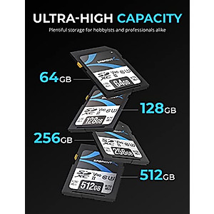 SABRENT Rocket v90 512GB SD UHS-II Memory Card R280MB/s W250MB/s (SD-TL90-512GB)