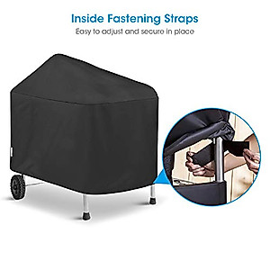 Unicook Grill Cover Compatible for Weber Performer Deluxe Grills 22-Inch, Performer Charcoal Grill Cover, Heavy Duty Waterproof Fade Resistant Barbecue Cover, Compared to Weber 7152