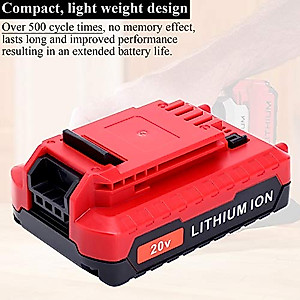 Lasica 2Pack Compatible with Porter Cable 3.0Ah 20V Battery, Replacement for Porter-Cable 20-Volt Battery PCC681L PCCK6118 PCCK647LB PCC685LP PCC682L PCC680L 20Volt MAX Cordless Tool Battery Packs