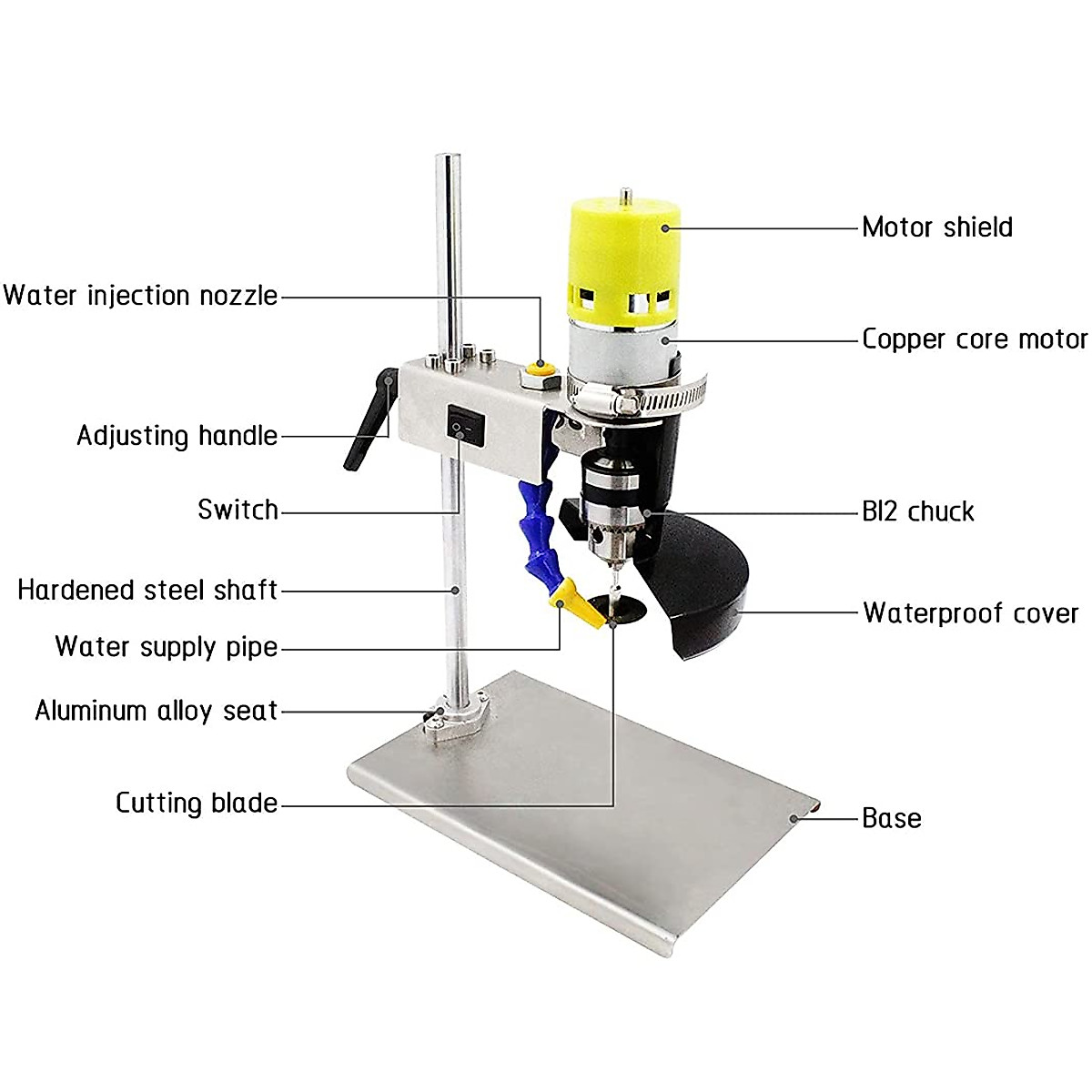 cartBit 6000R/Min Glass Bottle Cutter, 150W Electric DIY Bottle Cutter Machine, Wine Bottle Cutter Tool Kit for Round/Square/Irregular Glass or Ceramic Bottles,American