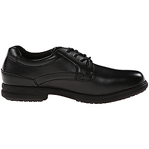 Nunn Bush mens Sherman Slip-resistant Work Shoe Oxford Sneaker, Black, 11 Wide US
