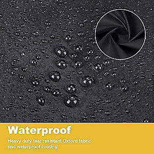 tonhui Grill Cover for Weber Traveler Portable Gas Grill 9010001, Outdoor Heavy Duty Waterproof Oxford Fabric Weather Resistant