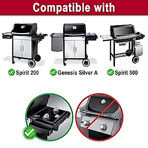 X Home 21.5-Inch Heavier Flavorizer Bars Replacement for Weber Genesis Silver A, Spirit E-210 (Side-Mounted Control), Porcelain-enameled, 5-Pack