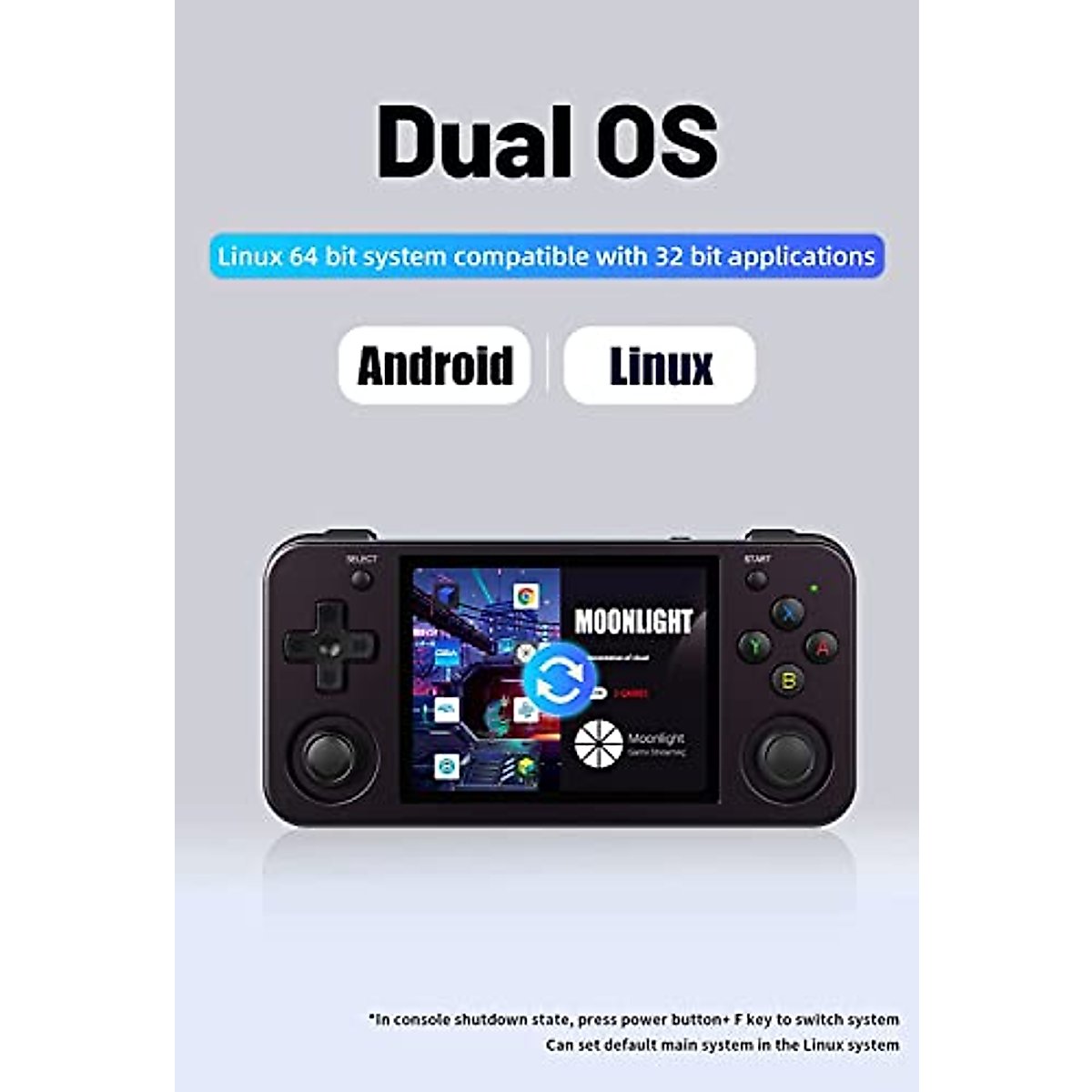 RG353M Handheld Game Console , Aluminum Alloy CNC Process Dual OS Android 11 + Linux System Support 5G WiFi 4.2 Bluetooth Built-in 64G SD Card 4452 Games U.S. Seller! (Anbernic RG353M Purple)
