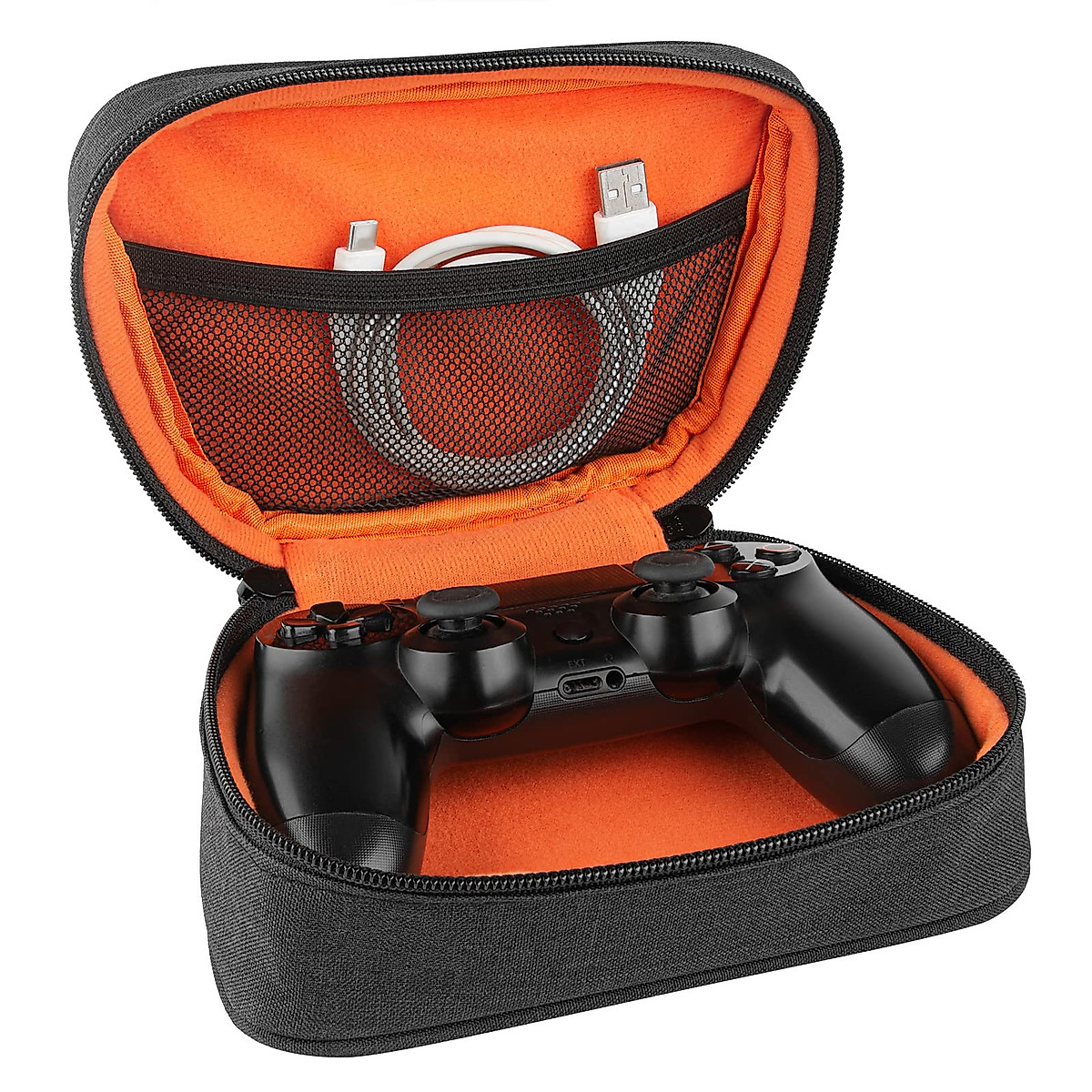 GEEKRIA Controller Gaming Case Compatible with Dual Sense Edge Microsoft Xbox One S Wireless Controller, Sony PlayStation 5 Controller, PS5, PS4 Controller Carrying Protection Bag (Black)