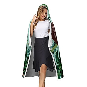 Hooded Blanket Sloth Sleep Tropical Jungle Wearable Blanket Hood Poncho Hooded Blanket Throw Plush Blanket Novelty Blanket for Bed Home Sofa 39x51 Inch