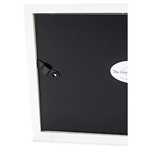 The Grandparent Gift Co. First Great - Grandchild Picture Frame- White Double Hinged Tabletop Photo Frame Holds 4"x6" Pictures or Ultrasounds- Includes Beautiful Sentiment/Poem