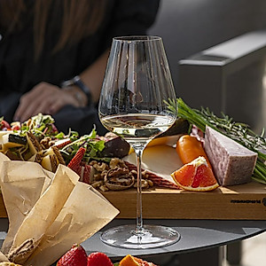 FARIDRUN F-1004, Wine Glasses Set of 4, Hand-Blown Lead-Free Large Red Wine Glasses, All Purpose Long Stem Wine Glasses, 23 oz