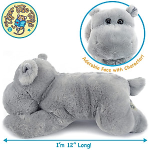 VIAHART Huck The Hippo - 12 Inch Stuffed Animal Plush - by TigerHart Toys