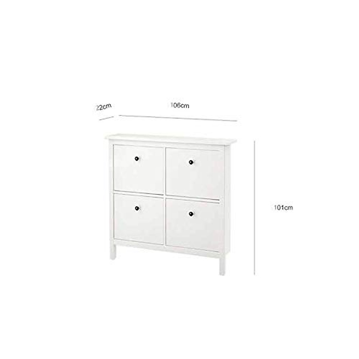 N/A Fashion Home Shoe Cabinet Solid Wood His Doumen Hall Cabinet Simplified Mail Delivery (Color : OneColor)