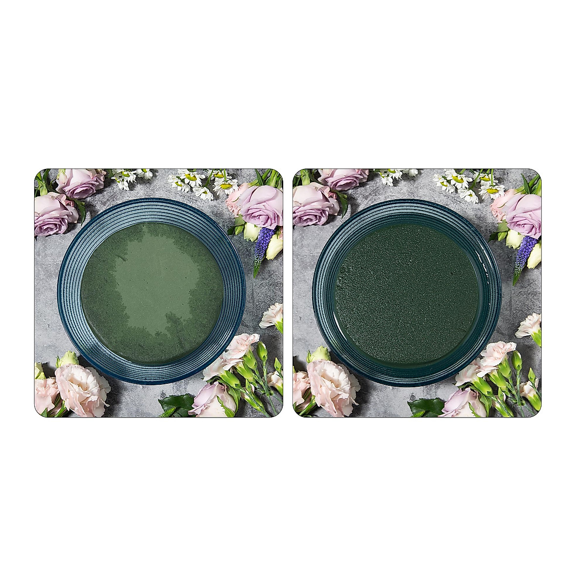 Crafare 6x3x2.5 Inch Wet Floral Foam Blocks Rectangle Small Size Foam Bricks for Fresh Artificial Flower Arrangements Wedding Centerpiece Party Home Decoration Pack of 6 Green