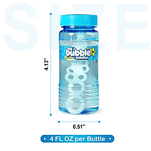 36 Pcs Bubble Bottles with Wand,Bubbles Party Favors for Kids,Summer Toys, Blow Bubbles Solution Novelty Toy, Party Favors, Birthday Party Supplies, Outdoor & Indoor Activity,4oz,6 Colors