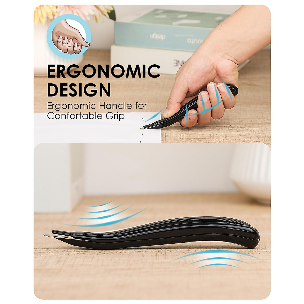 KTRIO Staple Remover Professional Magnetic Easy Staple Removers Stapler Remover Staple Remover Tool Staple Puller Remover Staple Pullers for Office, School and Home, 3 Pack Black