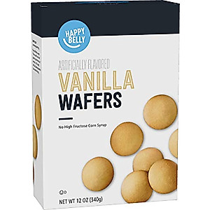 Amazon Brand - Happy Belly Vanilla Wafers, 12 Ounce
