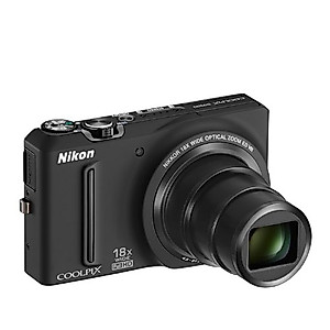 Nikon COOLPIX S9100 12.1 MP CMOS Digital Camera with 18x NIKKOR ED Wide-Angle Optical Zoom Lens and Full HD 1080p Video (Black) (OLD MODEL)